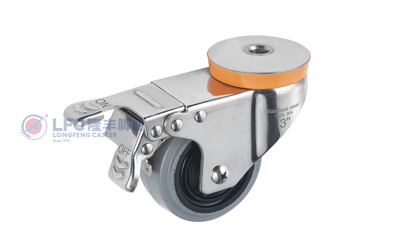 Medium-duty Stainless Steel Fixed Caster