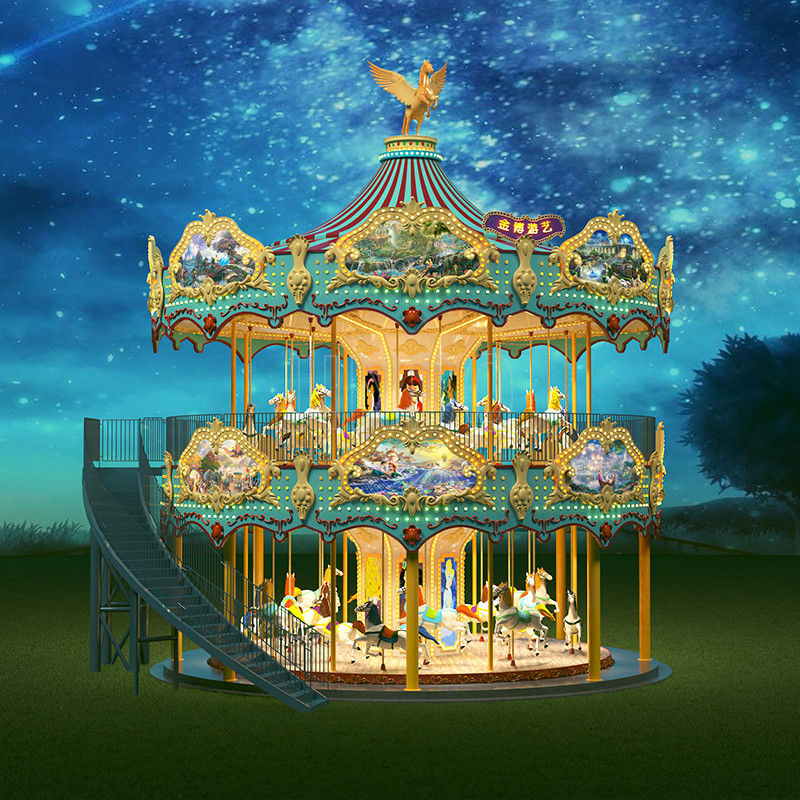 New Design Double Decker Carousel Ride for Sale | Jinbo Amusement