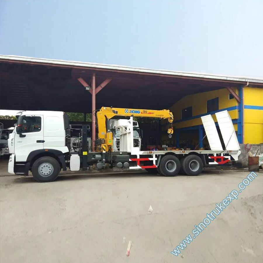 SINOTRUK HOWO A7 10 wheeler 6x4 380hp Self-loading Truck SQS125TLH-4 ...