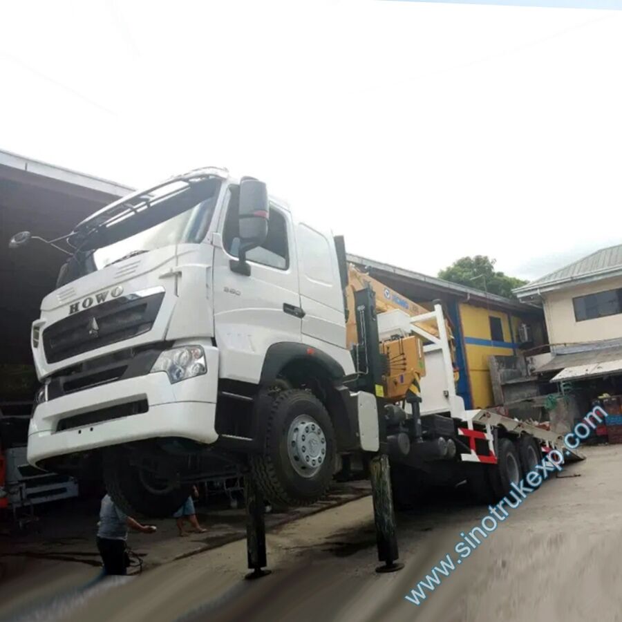 SINOTRUK HOWO A7 10 wheeler 6x4 380hp Self-loading Truck SQS125TLH-4 ...