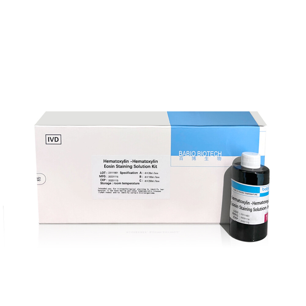 High-Quality Hematoxylin Eosin Staining Solution Kit for Histological & Pathological Applications