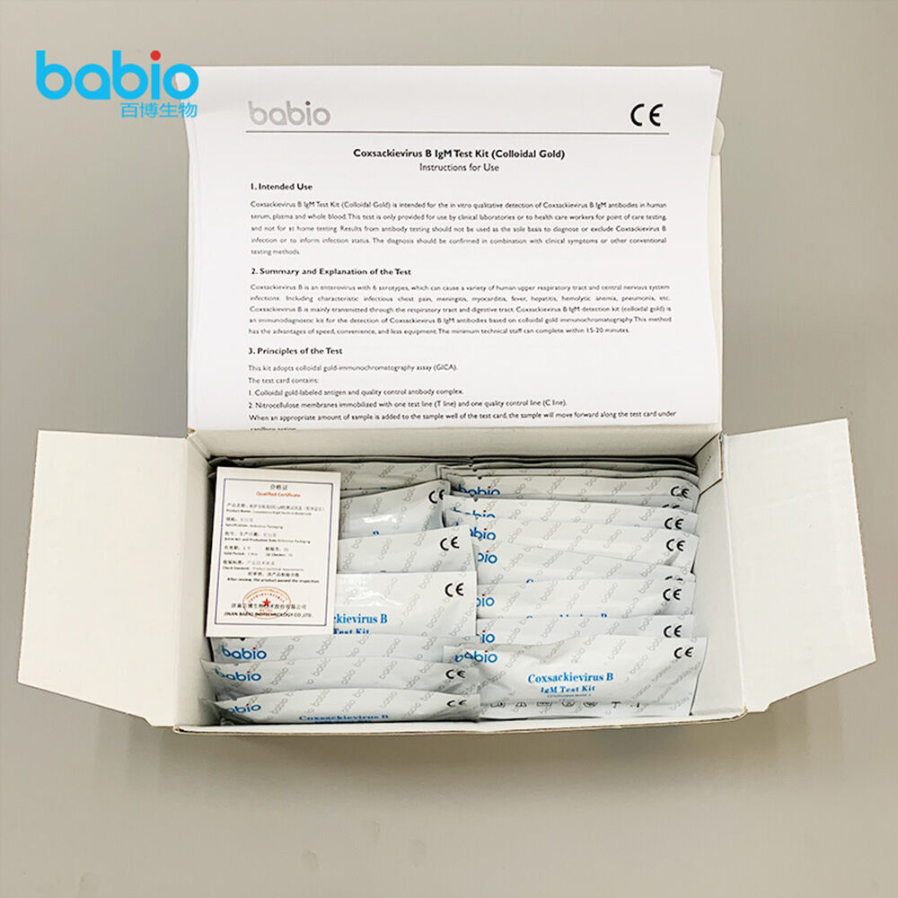 Coxsackievirus B IgM Test Kit (Colloidal Gold)