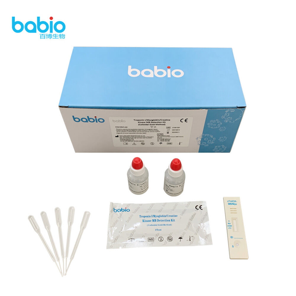 Troponin I/Myoglobin/Creatine Kinase MB Detection Kit Colloidal Gold Method