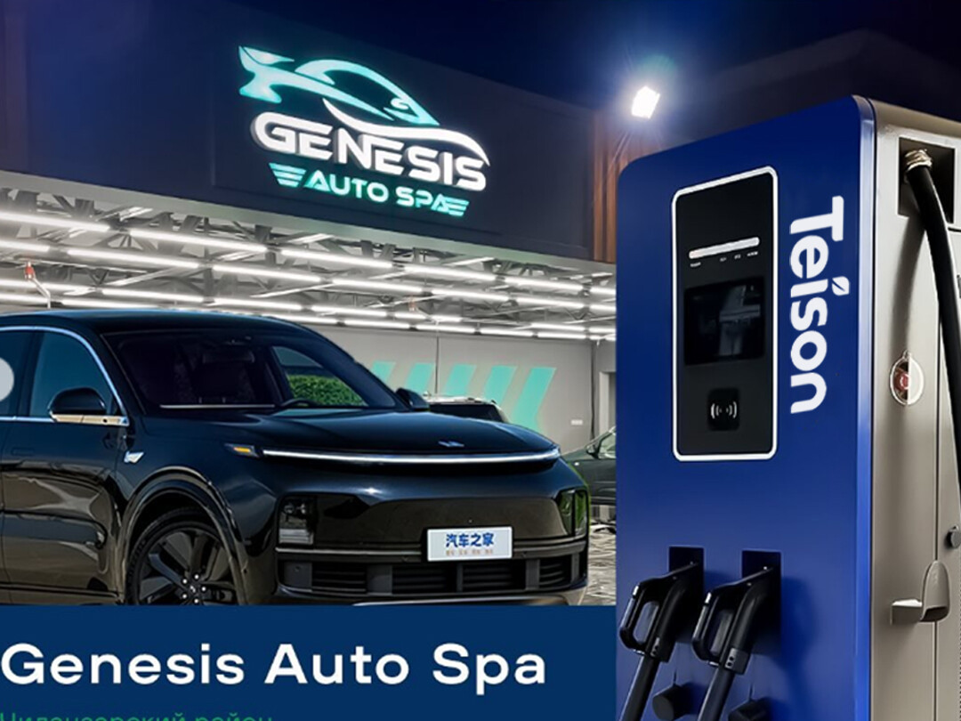 Teison DC Pro 120kW EV Charging Station with GB/T Connector installed ...