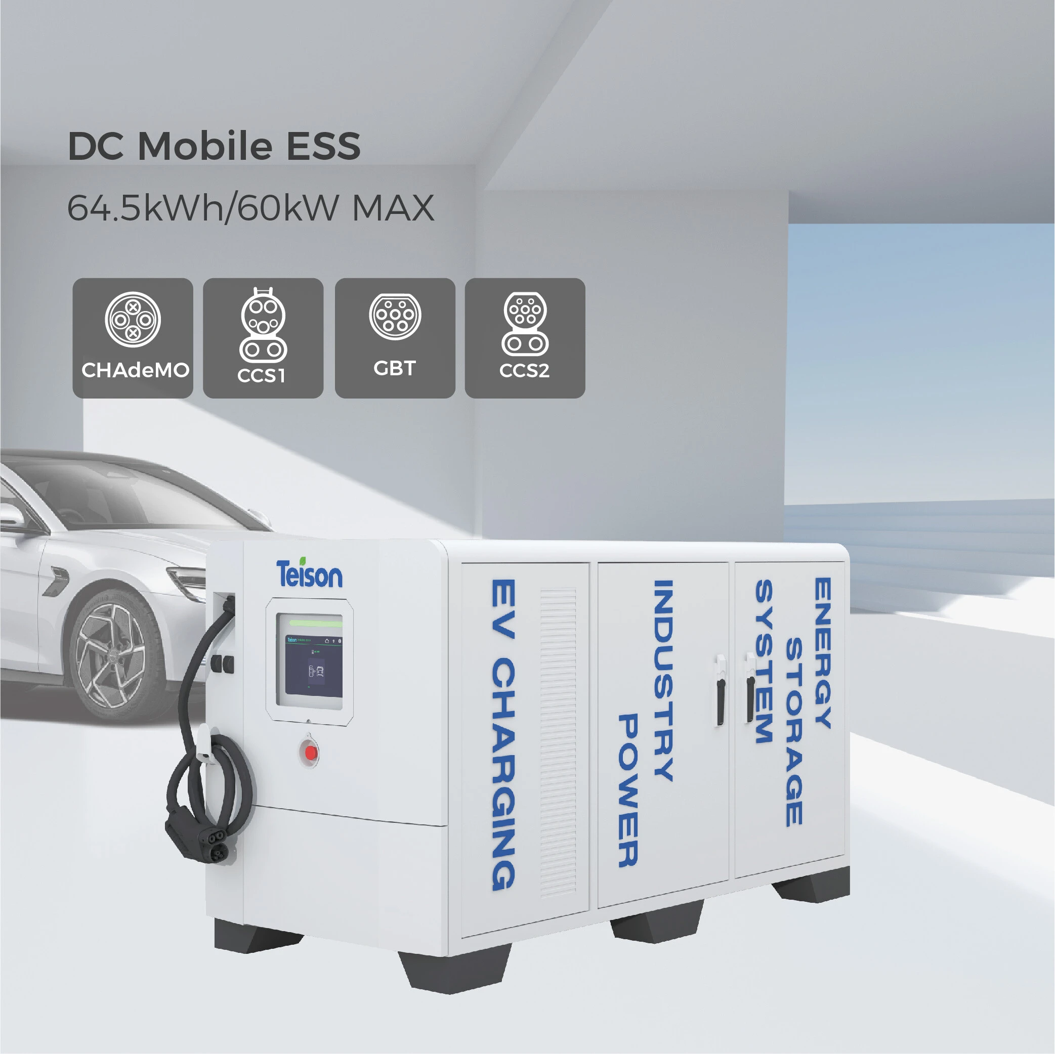 Mobile DC Fast Charger | 20 kW 40 kW 60 kW Portable EV Charging ...