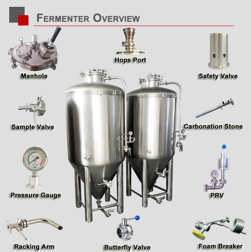 6BBL Small Brewery Fermenter — Commercial Micro Brewery Equipment