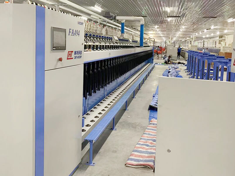 Roving frame and bobbin transportation system , Intelligent cone ...