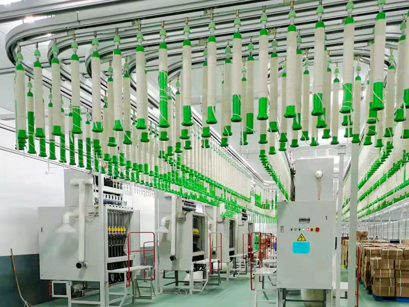 Roving frame and bobbin transportation system , Intelligent cone ...