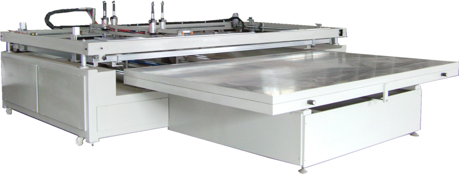 Flat bed screen printing machine with sliding table-Jinan K-Ring ...