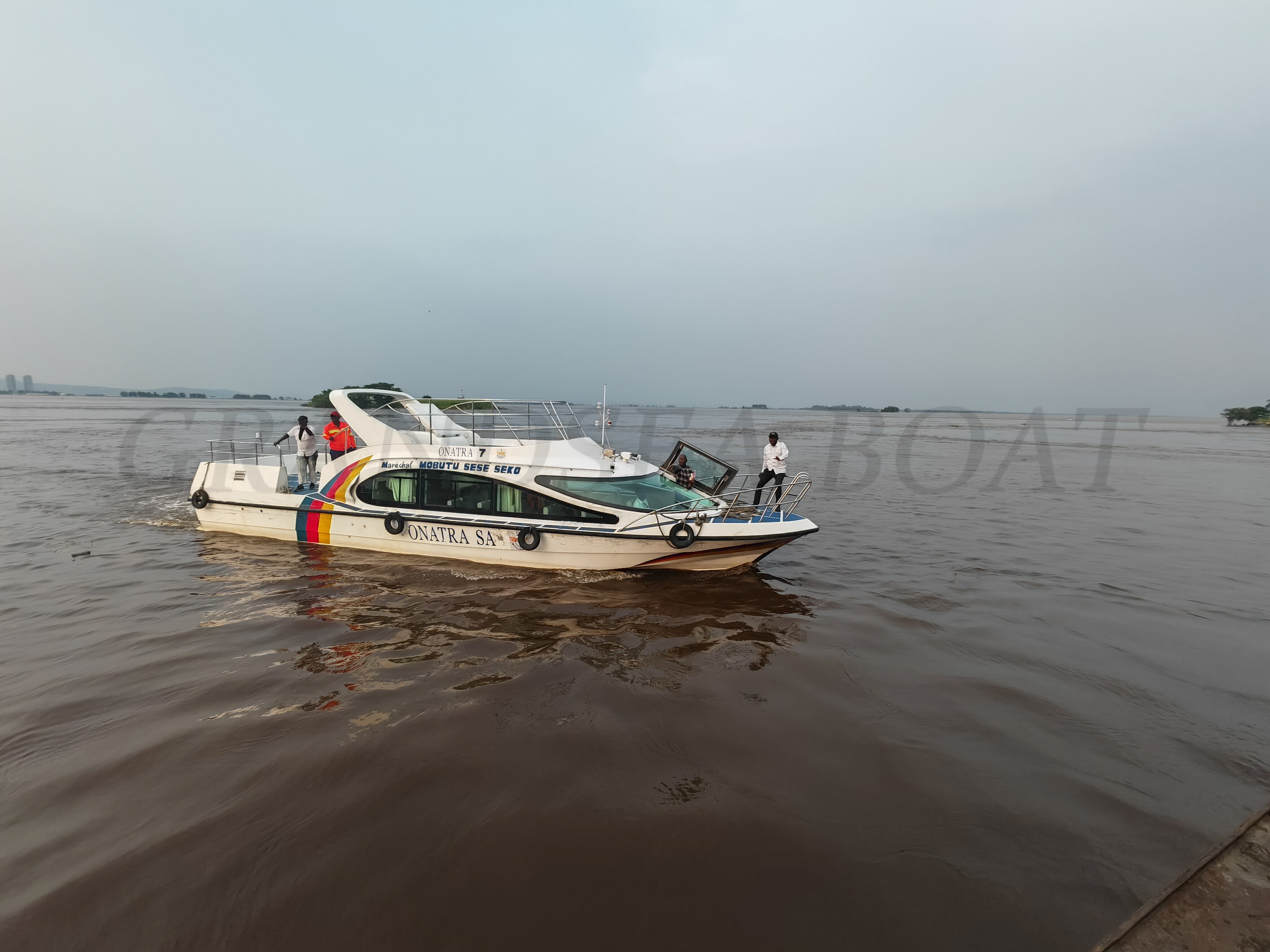 Length 13.8m 30persons passenger boat running on Congo river,we built ...