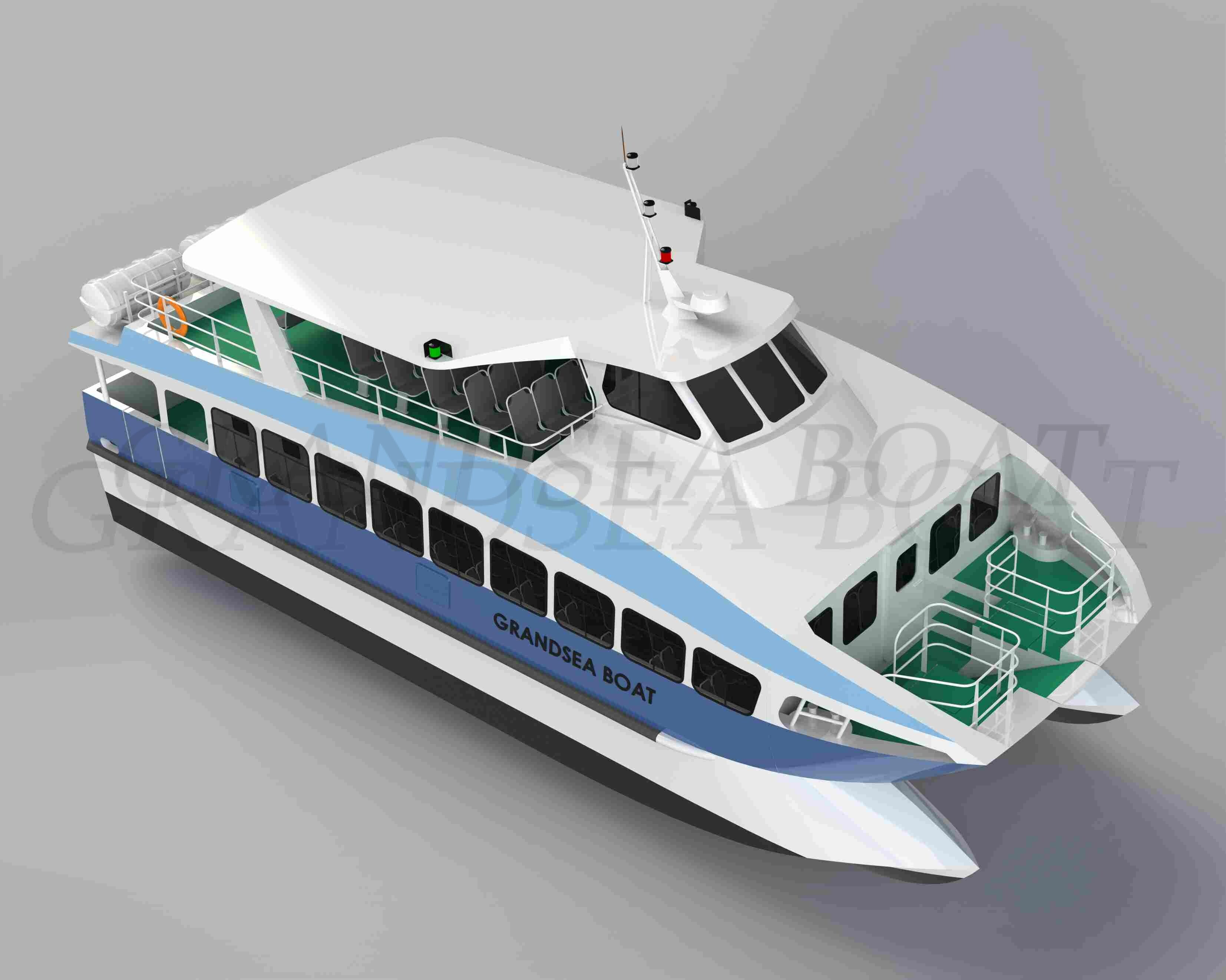 17m Aluminum 110seater Water Taxi Bus Catamaran Ferry Boat