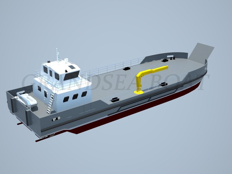 Grandsea 32m Steel Multi Functional LCT Cargo Barge Boat