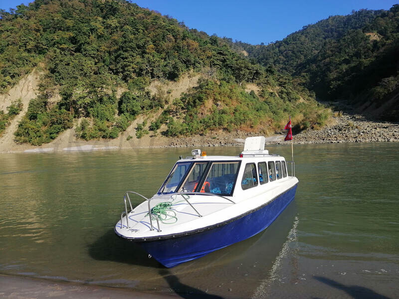 18 Persons Fiberglass Speed Passenger Ferry Motor Boats for Sale