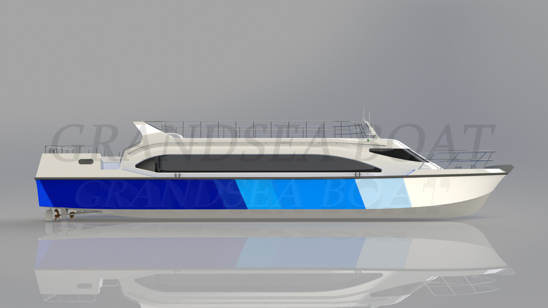 20m Aluminum 74 persons Coastal Sea River Passenger Ferry Boat
