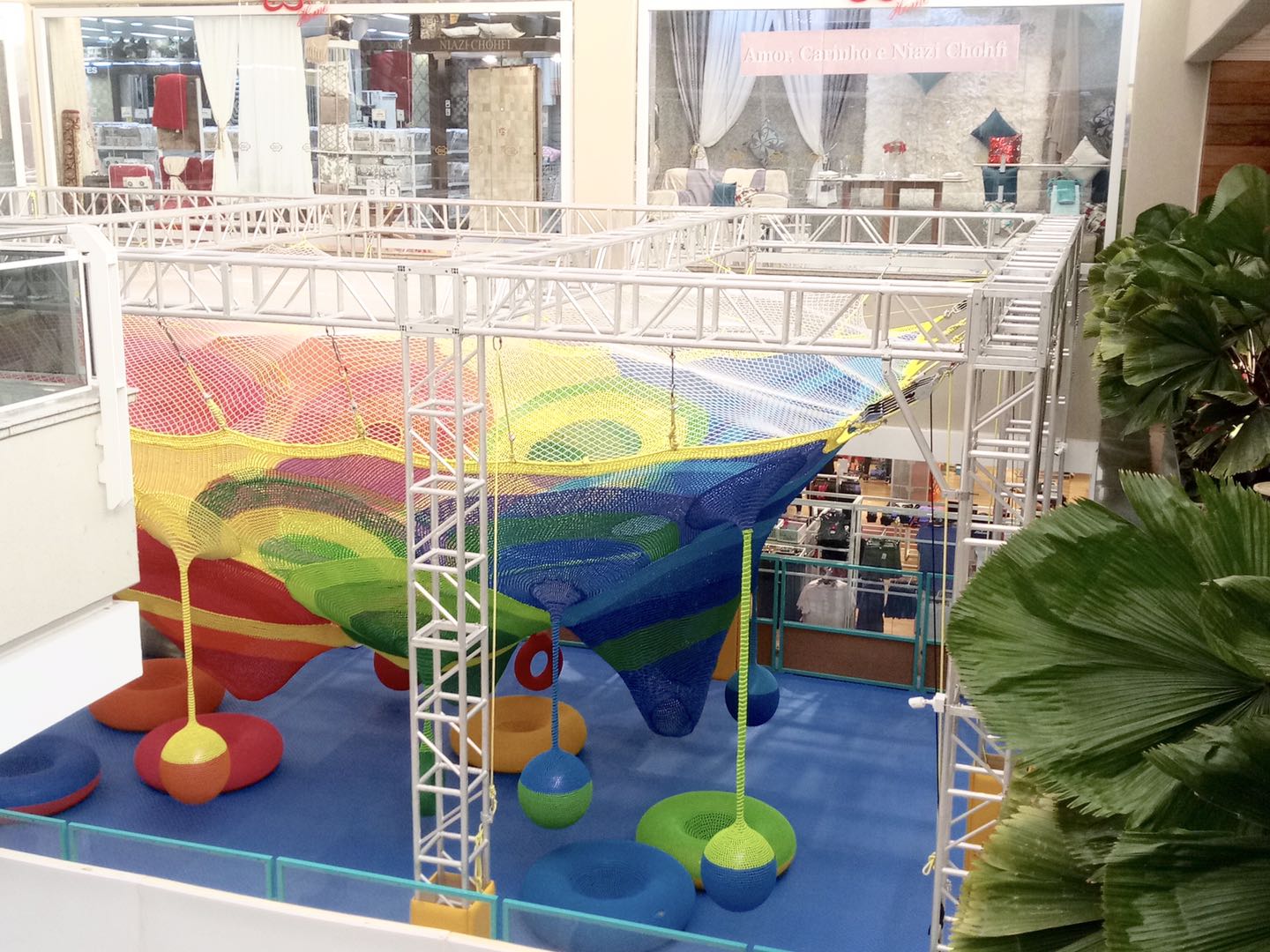 NetsTribe Ropeland Net - 3-Level Rope Play System