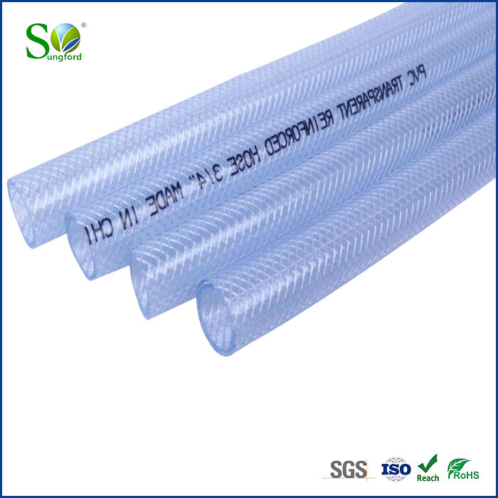PVC fiber reinforced hose,clear reinforced PVC hose