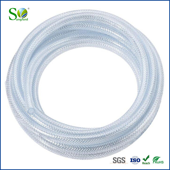 PVC braided hose,braided vinyl tubing,clear braided PVC hose