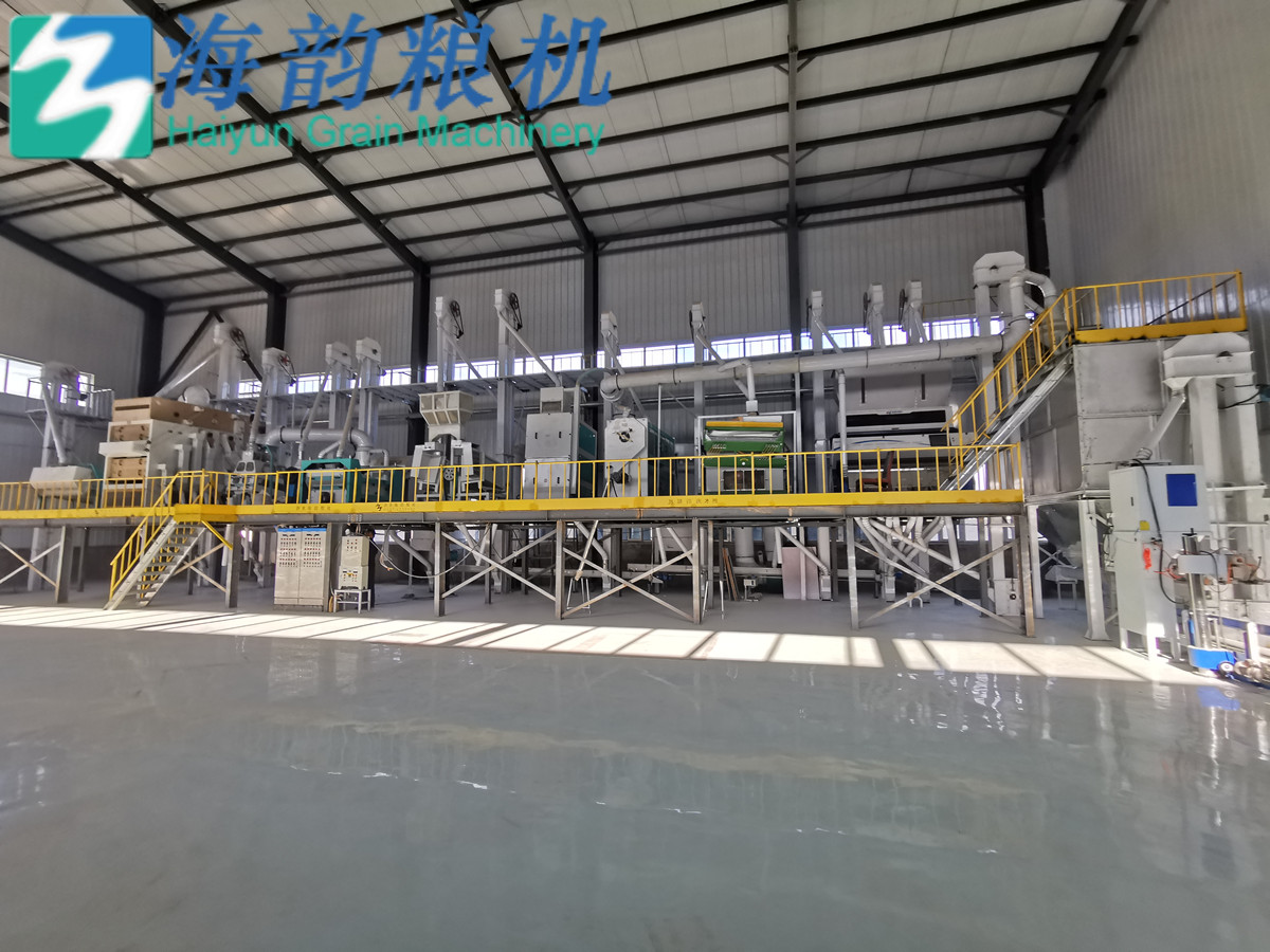 3-4TPH of oat cleaning machine processing line -Shandong sishui Haiyun ...