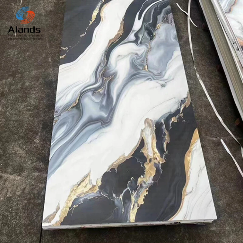 Waterproof fire resistance UV marble sheet PVC Marble Board - Jinan ...