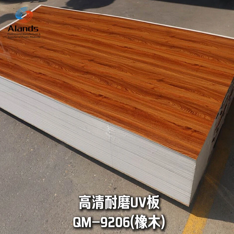 3D HD wood grain UV PVC sheet - Jinan Alands Plastic CO.,LTD
