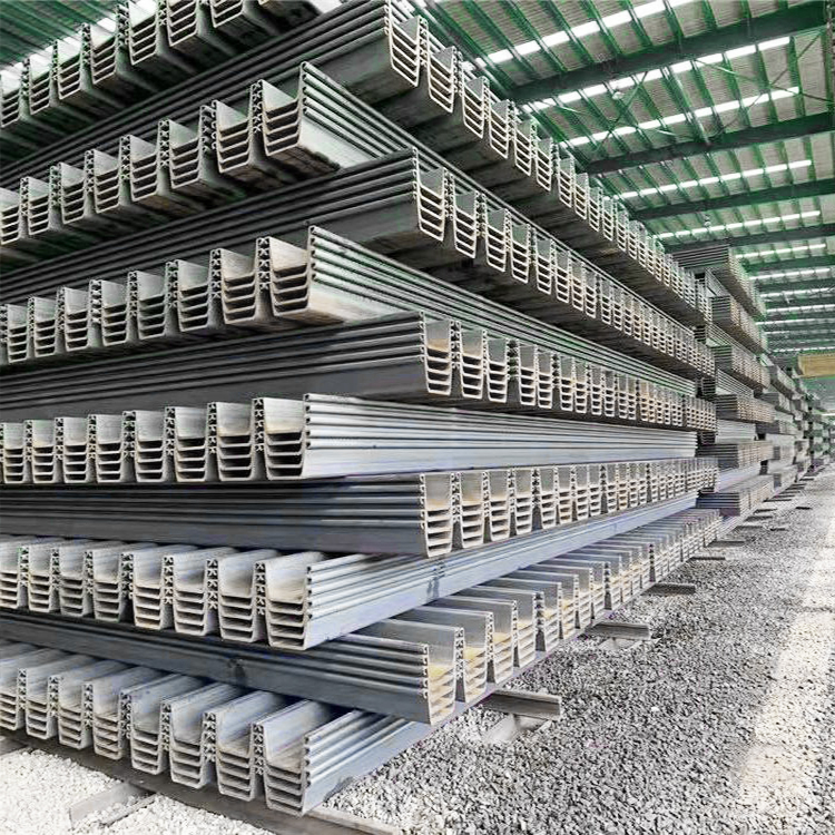 Deep foundation pit steel plate pile locking steel pipe pile