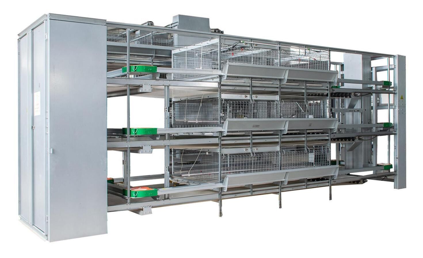 Characteristics of layer cage
