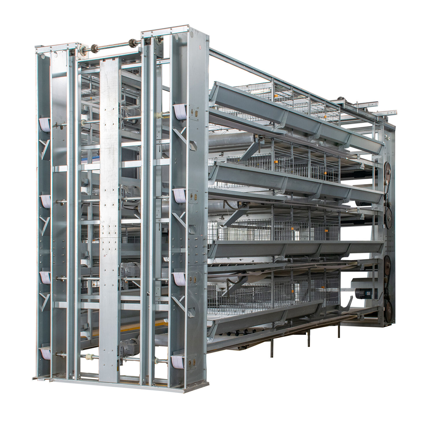 Latest design of pullet cage system is ideal for commercial poultry ...