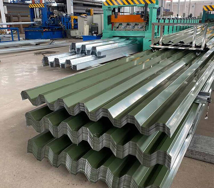 28 gauge coloured aluminum zinc metal corrugated galvanized roofing ...