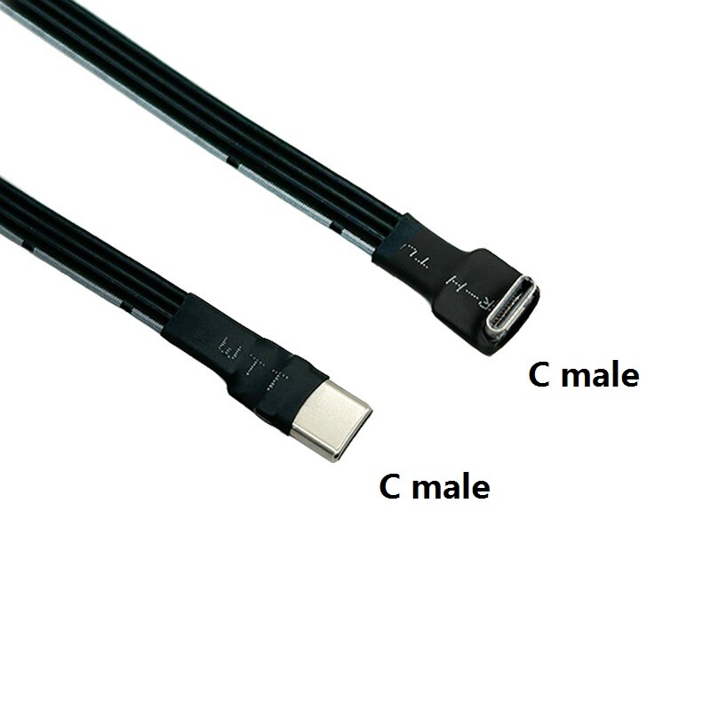 Customized Flat Ribbon Low Profile 90-Degree Angled USB 3.1 Type C ...