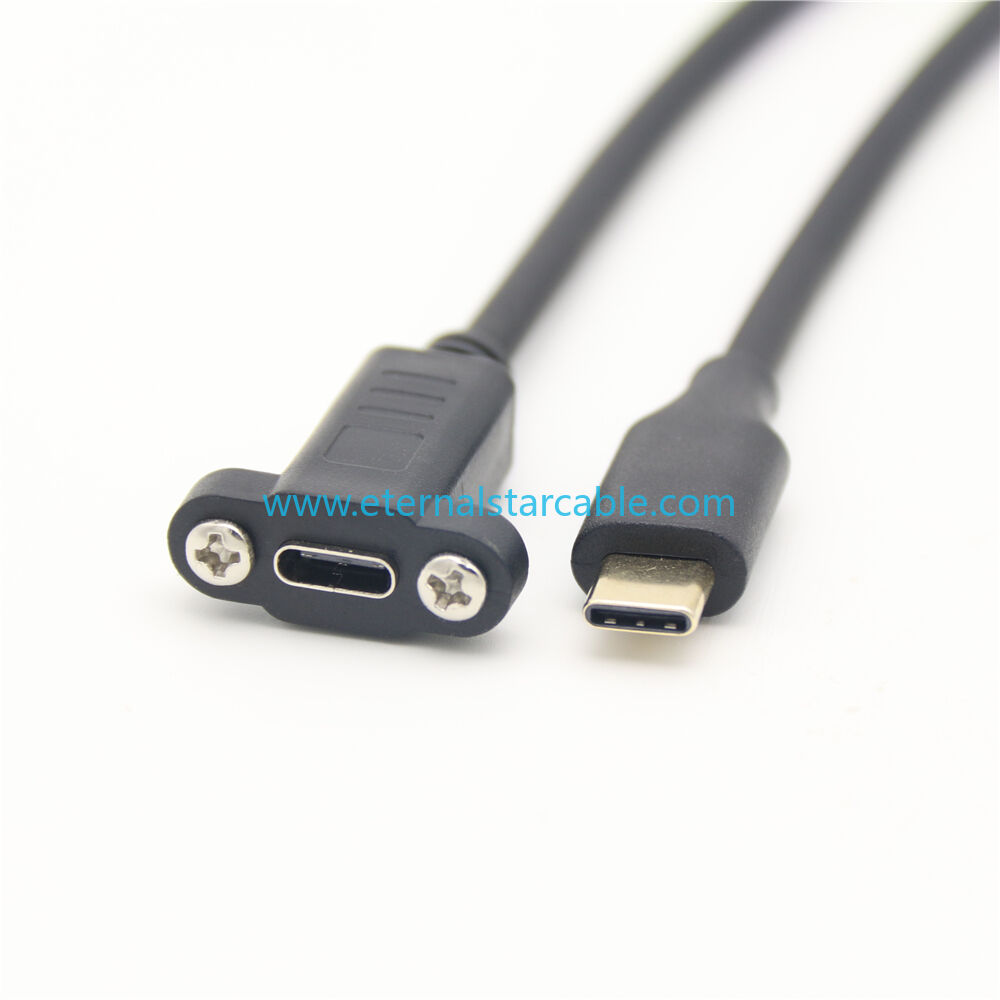 4K PD65W USB C USB 3.1 Type C Male to Female Data Extension Cable