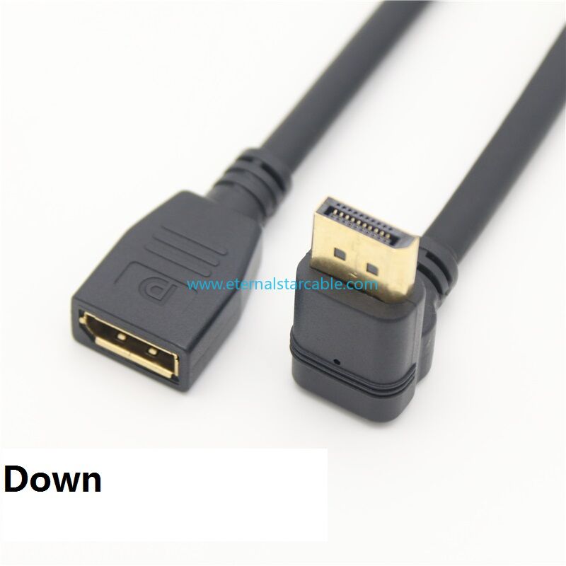 Professional OEM customized Angled Displayport Cable