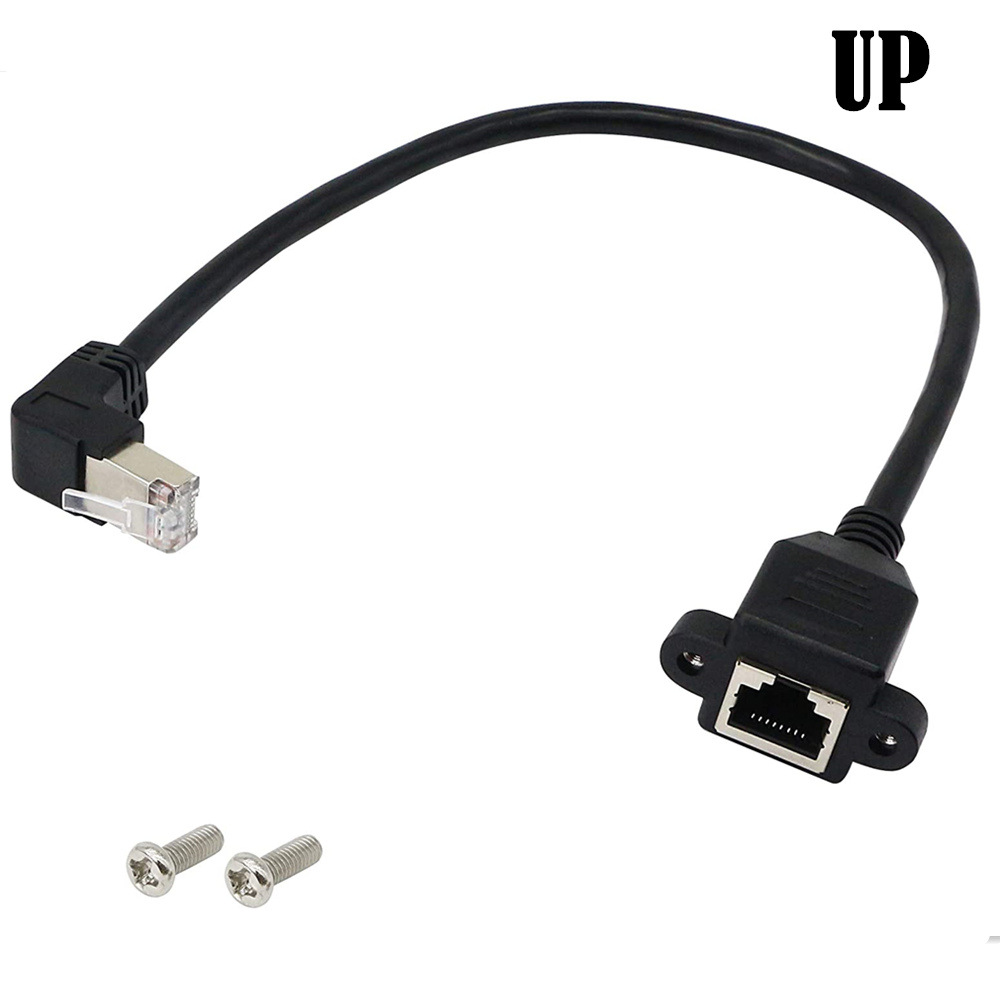 RJ45 Male to Female LAN Ethernet Network Cat5e Panel Mount Cable
