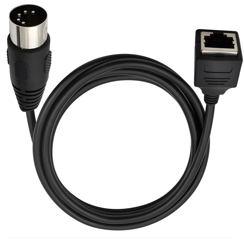 DIN5Pin male to female to RJ45 8P8C audio connection cable