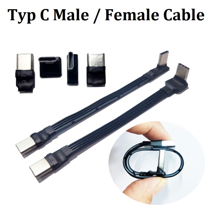 USB 2.0 Type-A Male to Mini 5Pin USB Male Male Data Flat Slim FPC