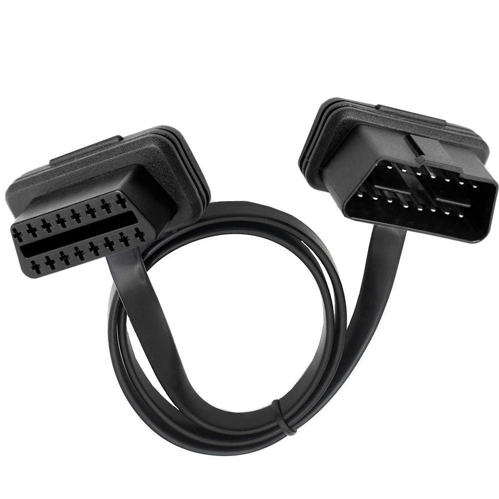 OBD2 Male to Female Extension Cable Flat Ribbon Cable