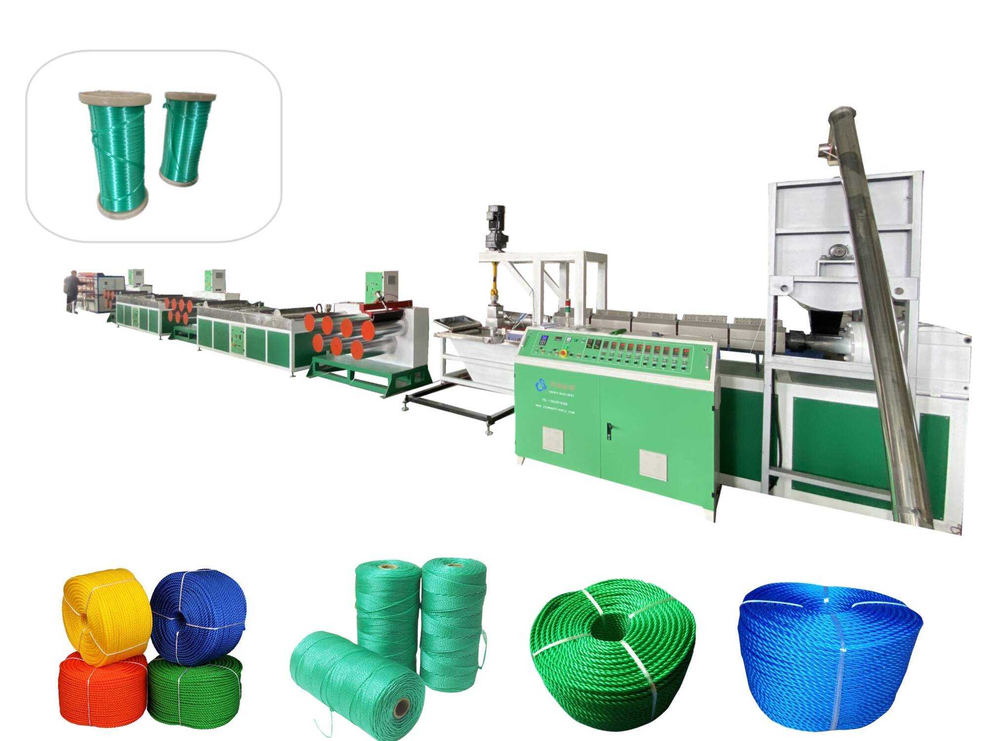 PET rope filament extruder machine