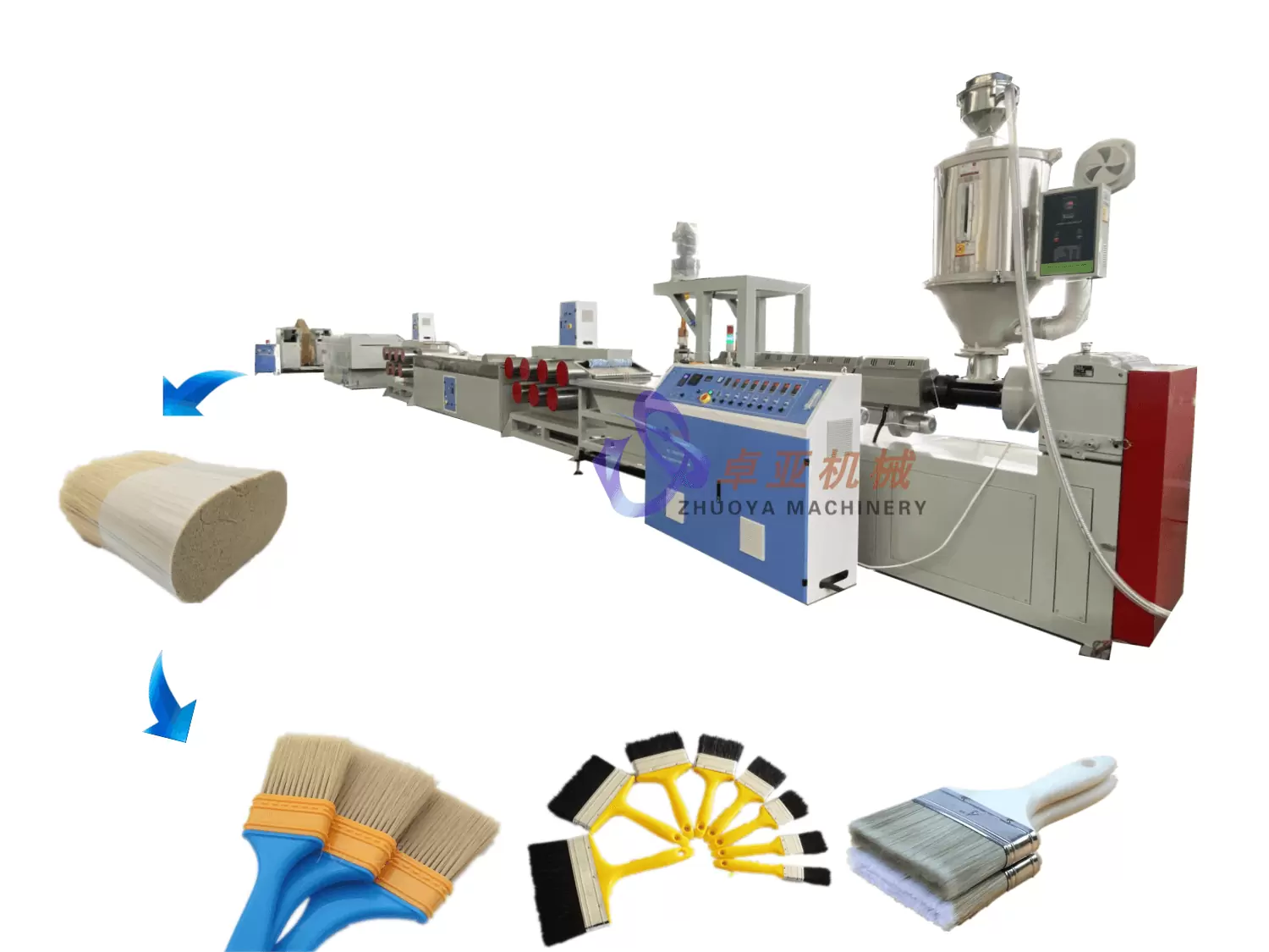 PET PBT paint brush filament extruder machine