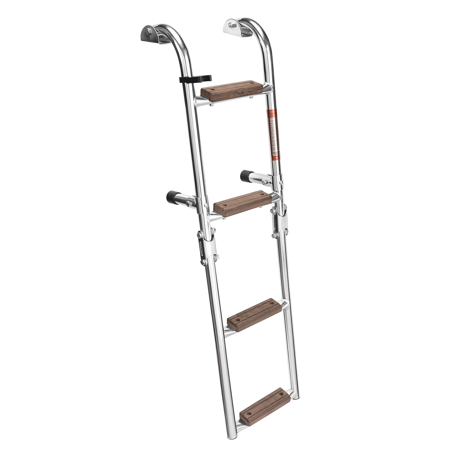 Folding Ladder 03503031STW Teak Wood 4 Steps Narrow-Hanse Marine