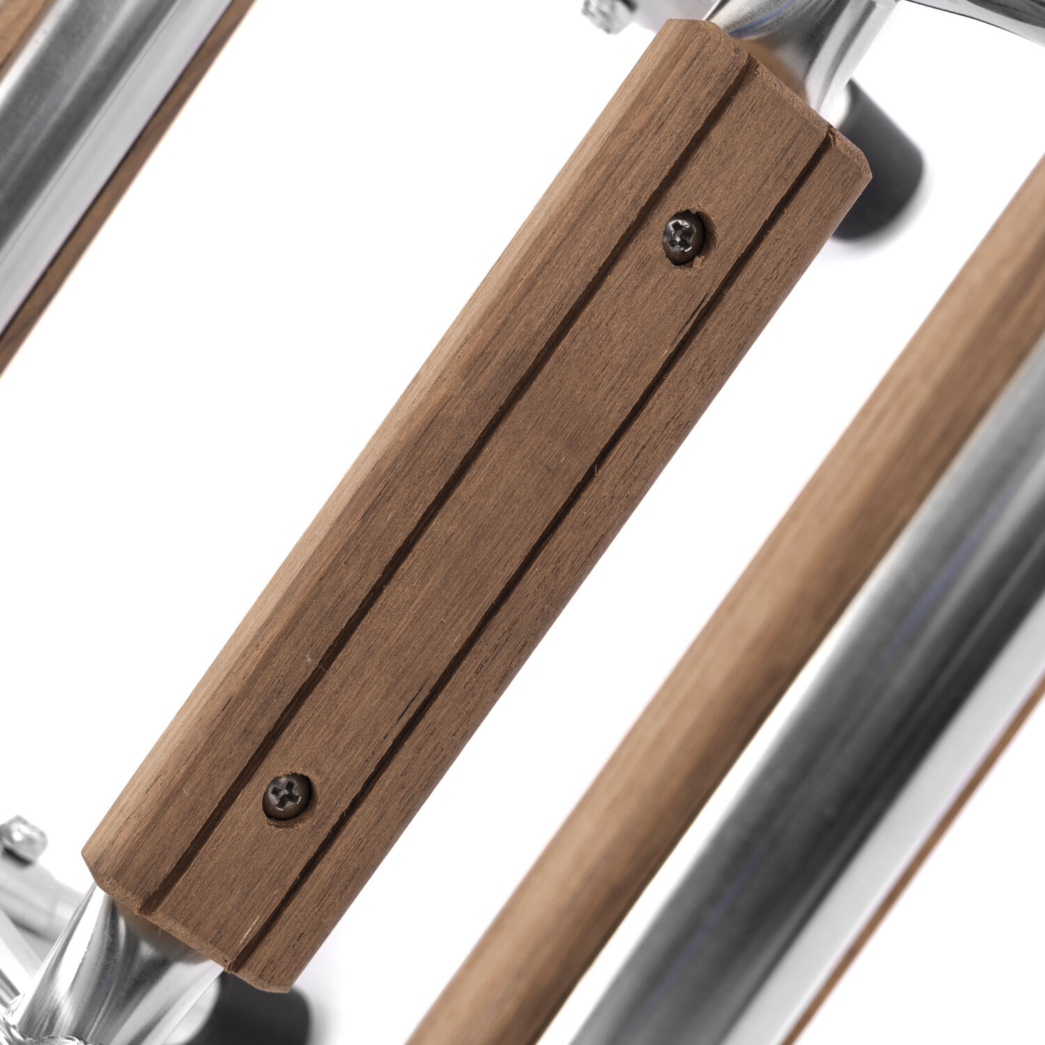 Folding Ladder HF01-063STW Teak Wood 3 Steps Normal-Hanse Marine