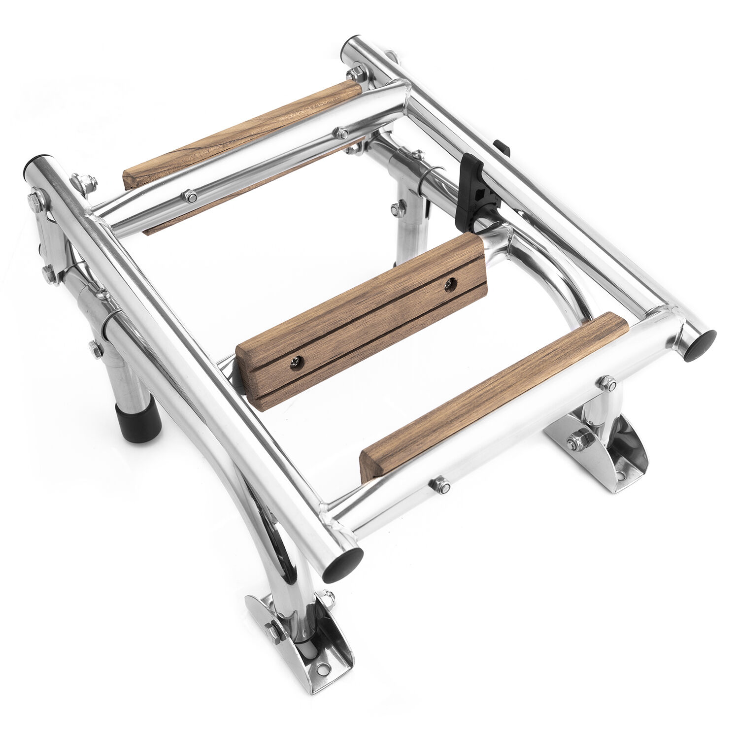 Folding Ladder HF01-063STW Teak Wood 3 Steps Normal-Hanse Marine