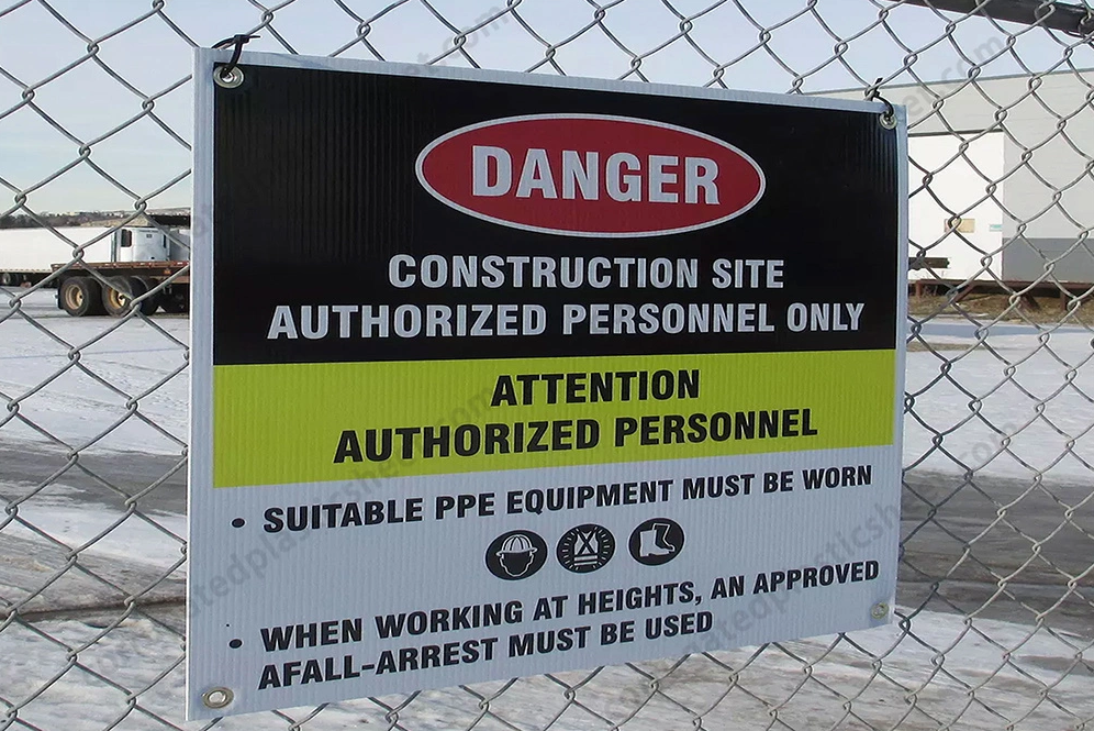 Corrugated Plastic Advertising Sign for Outdoor Display and Promotions