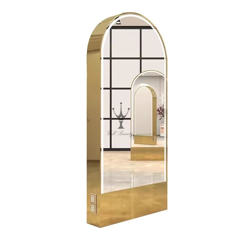 Arch barber mirror-MD-BM0027 - Wuxi I Well Beauty Technology Co.,Ltd