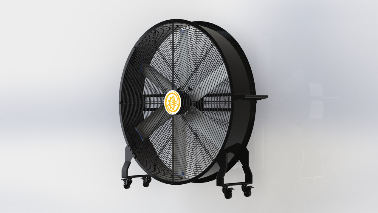 hvls fan, high volume low speed fan, industrial ceiling fan