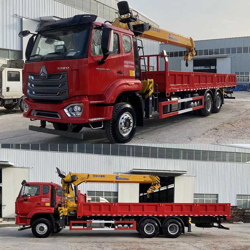 SINOTRUK HOWO N7 cargo crane truck 6x4