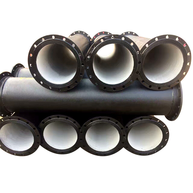 ISO2531 DN150 DN200 PN16 ductile cast iron DCI double flange pipe for ...