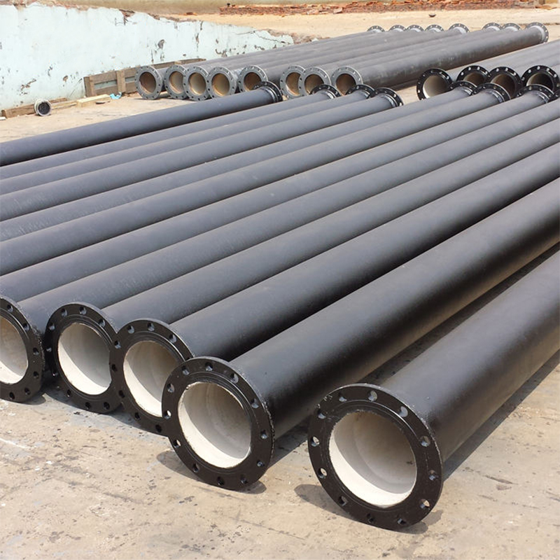 ISO2531 DN150 DN200 PN16 ductile cast iron DCI double flange pipe for ...