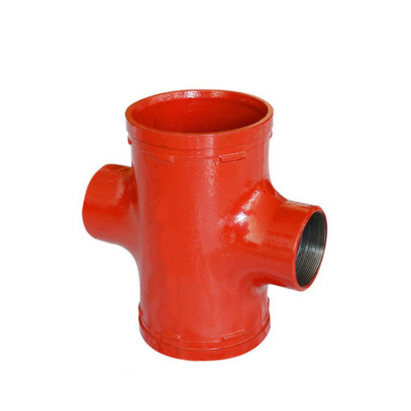 Grooved Coupling 4 Way Threaded Cross Joint Pipe Fitting-Shandong ...