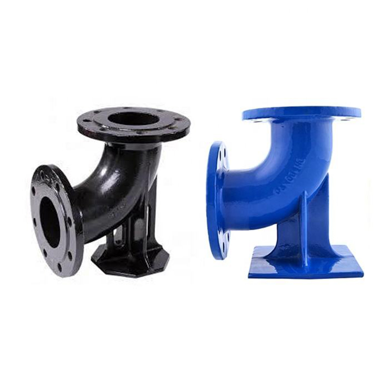 ISO2531 PN10 PN16 Ductile Iron Flanged Elbow 90 Degree Double Duckfoot ...