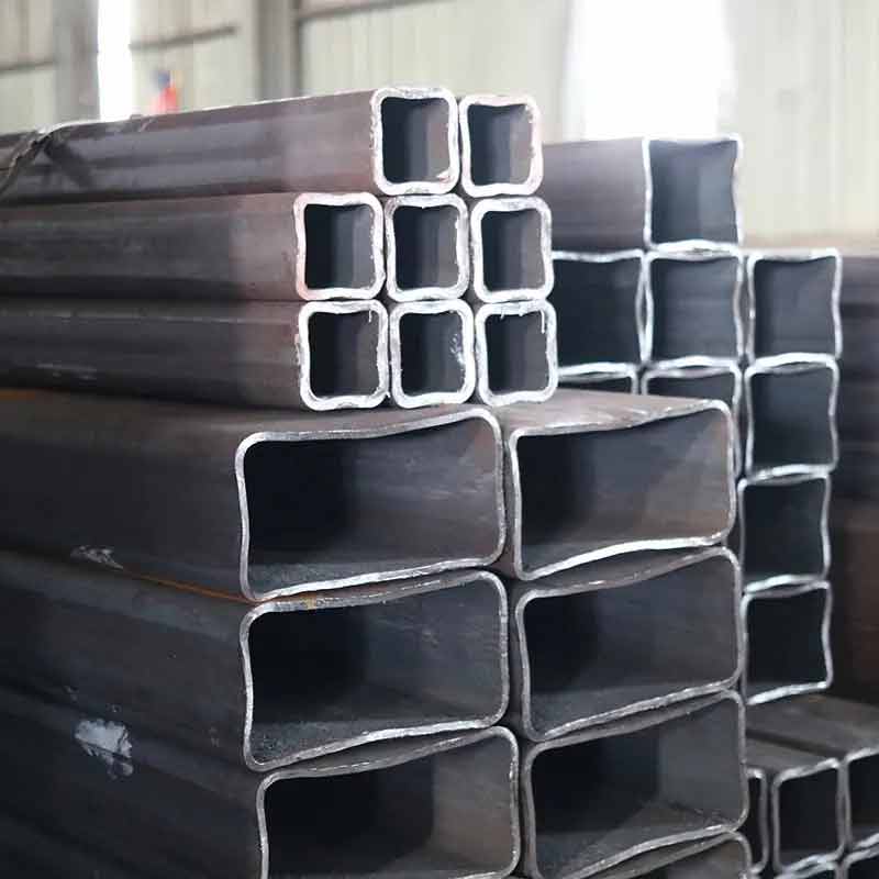 High-Quality Hollow Section ERW Welded Ms Pipe Hot Rolled Black Carbon Square Rectangular Steel ...