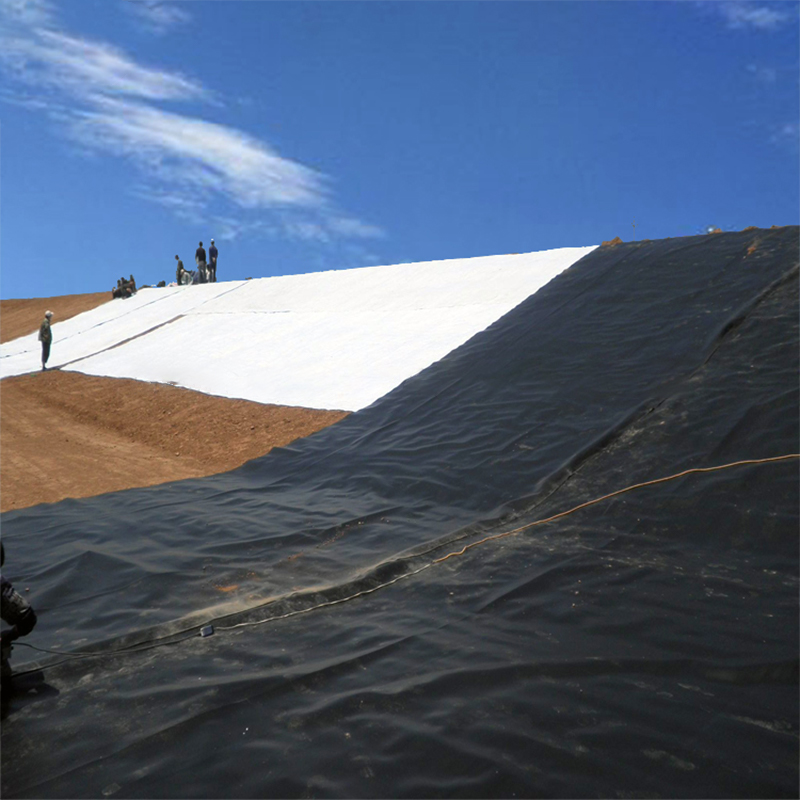 HDPE EVA geomembrane is used in landfill dam engineering-Shandong ...